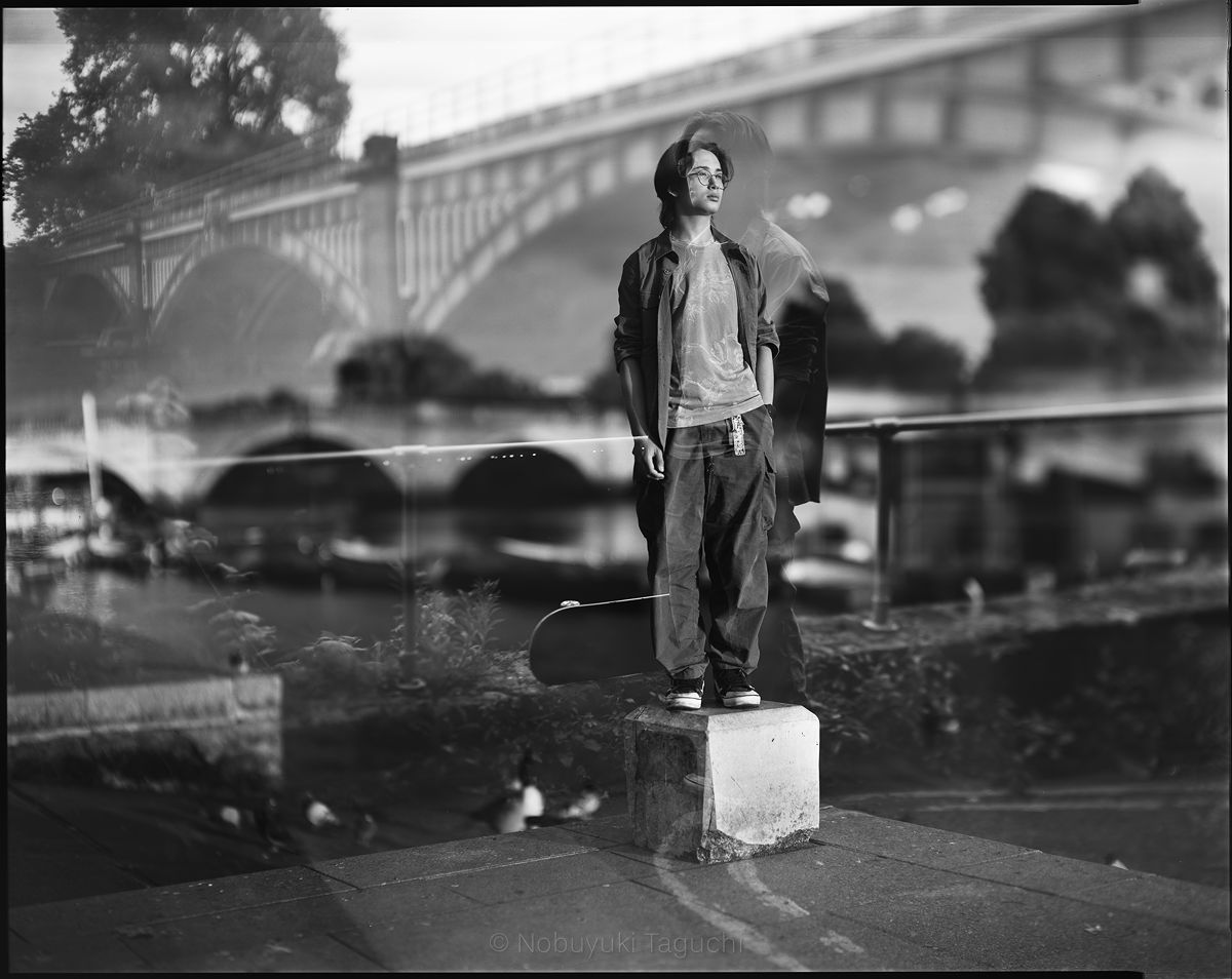 Portrait Photography - Black and white large format 8x10 film